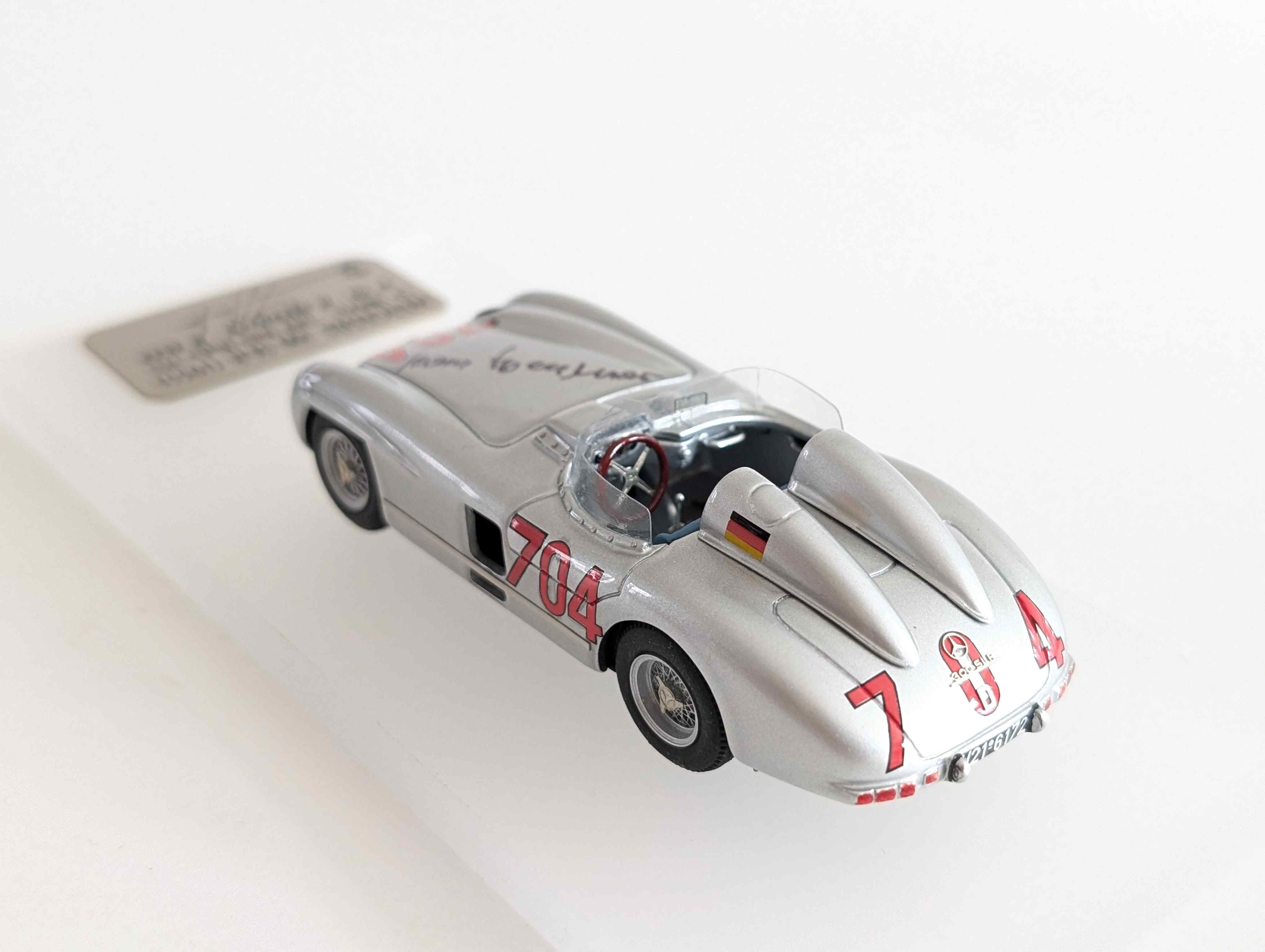 F. Suber : Mercedes 300 slr Mille Miglia 1955 - Signed, Modelart111