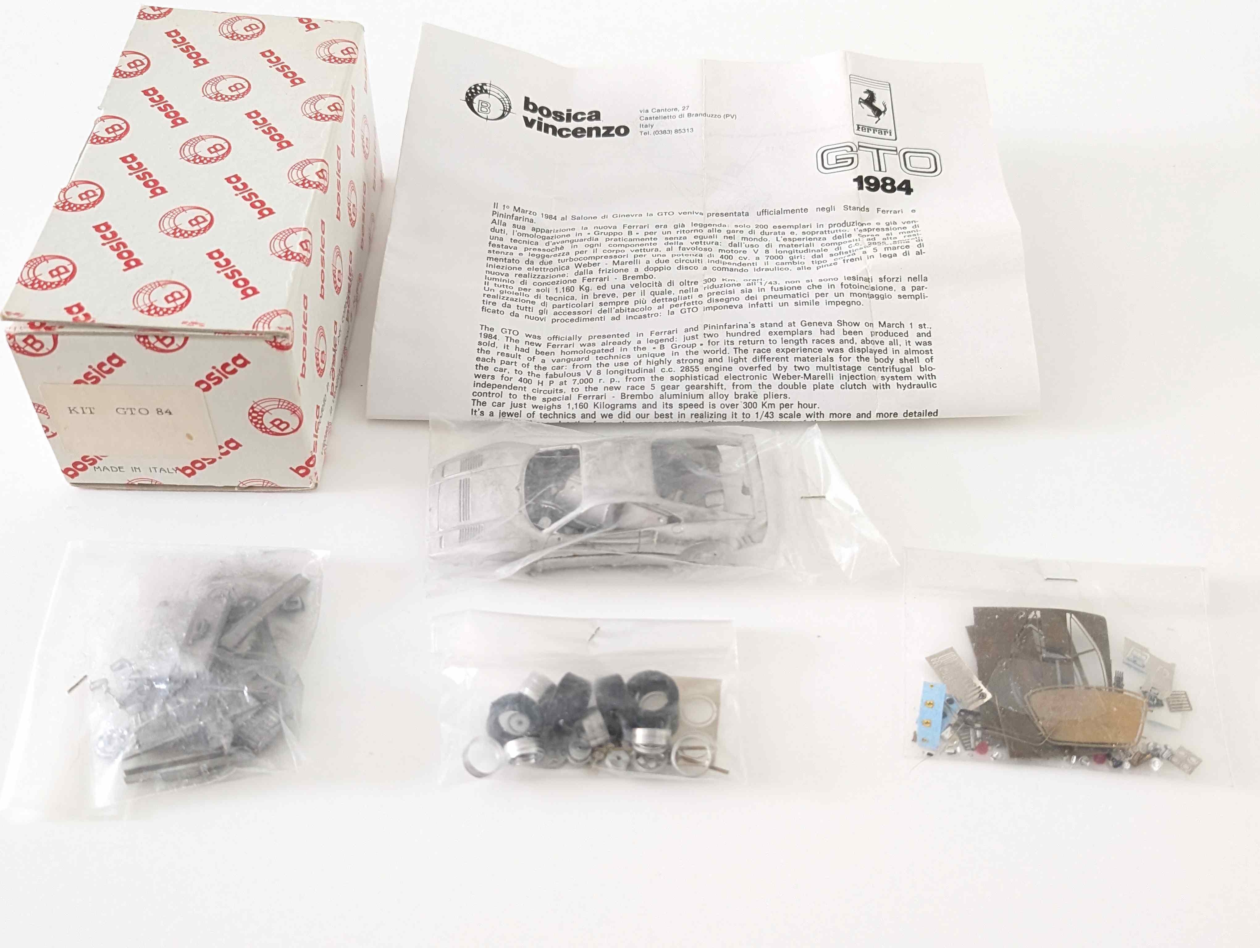 Bosica : Kit Ferrari 288 GTO 1984, Modelart111