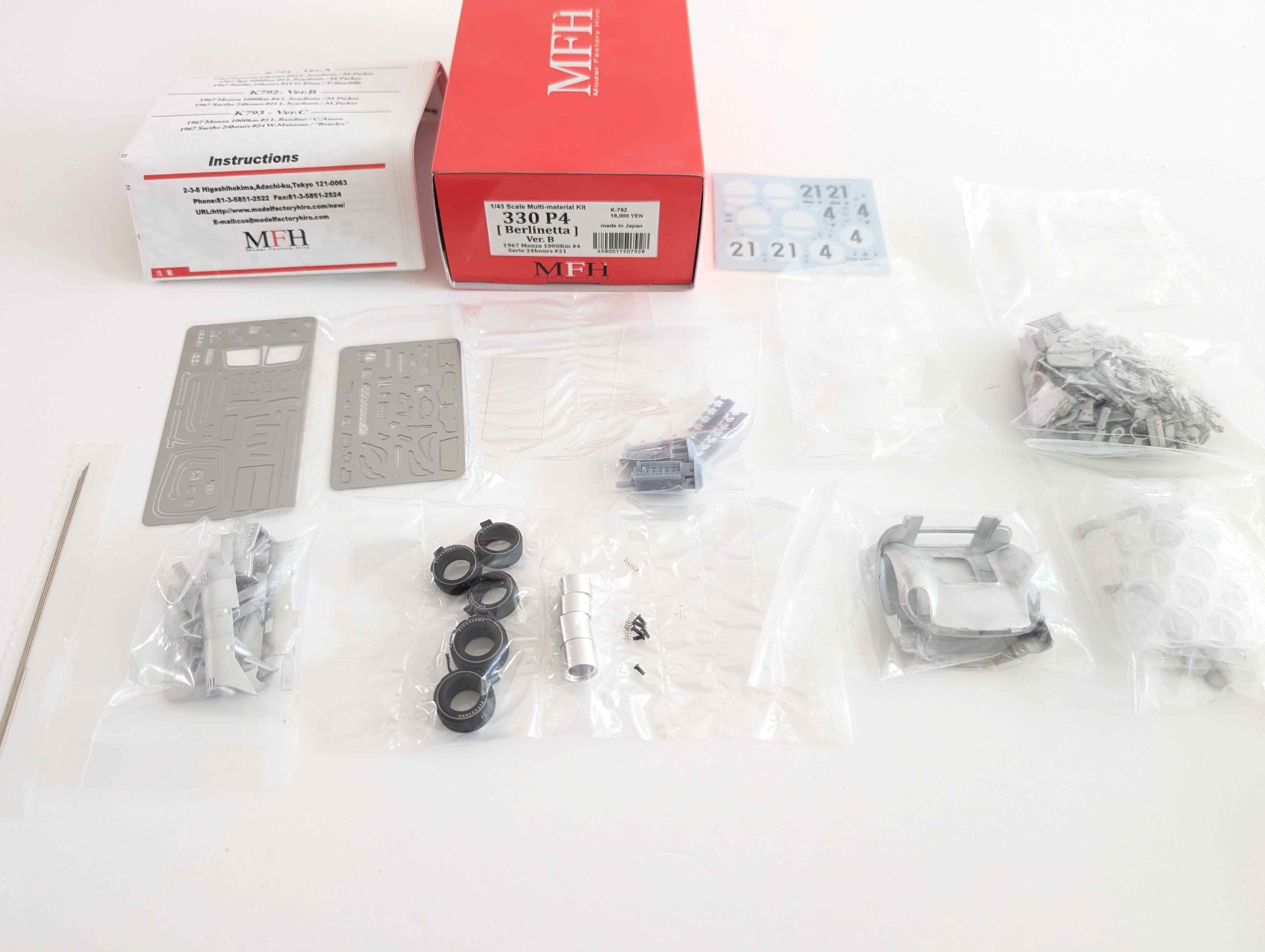 MFH Hiro : Kit Ferrari 330 P4 mans 1967, Modelart111