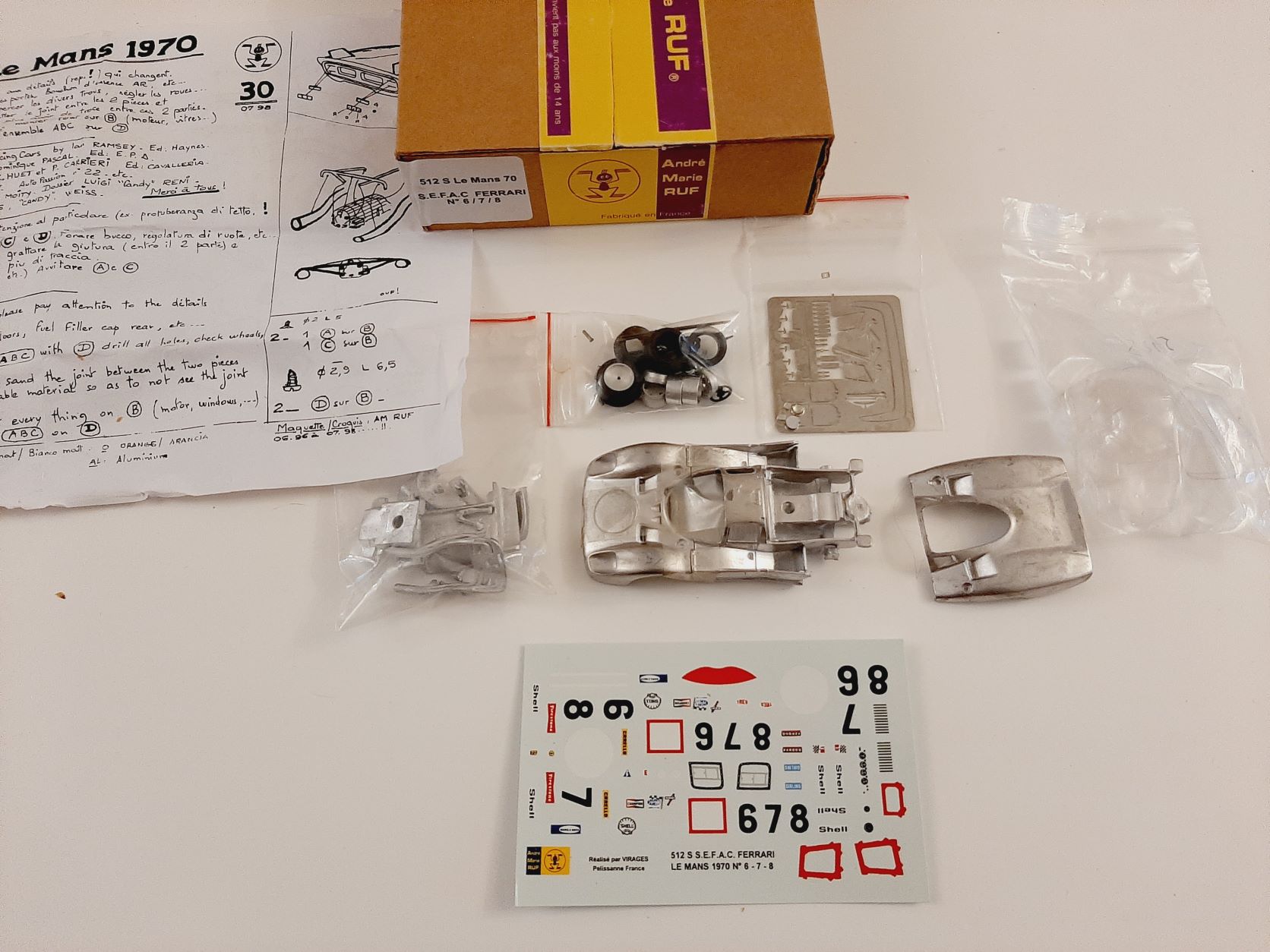 AM Ruf : Kit Ferrari 512S le mans 1970 n°6/7/8, Modelart111