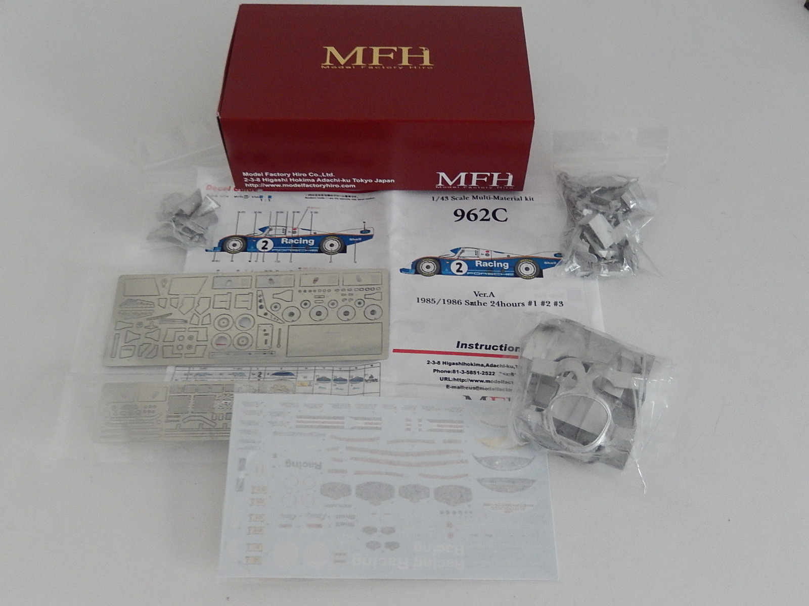 MFH Hiro : Kit Porsche 962C Winner Le Mans 1986, Modelart111