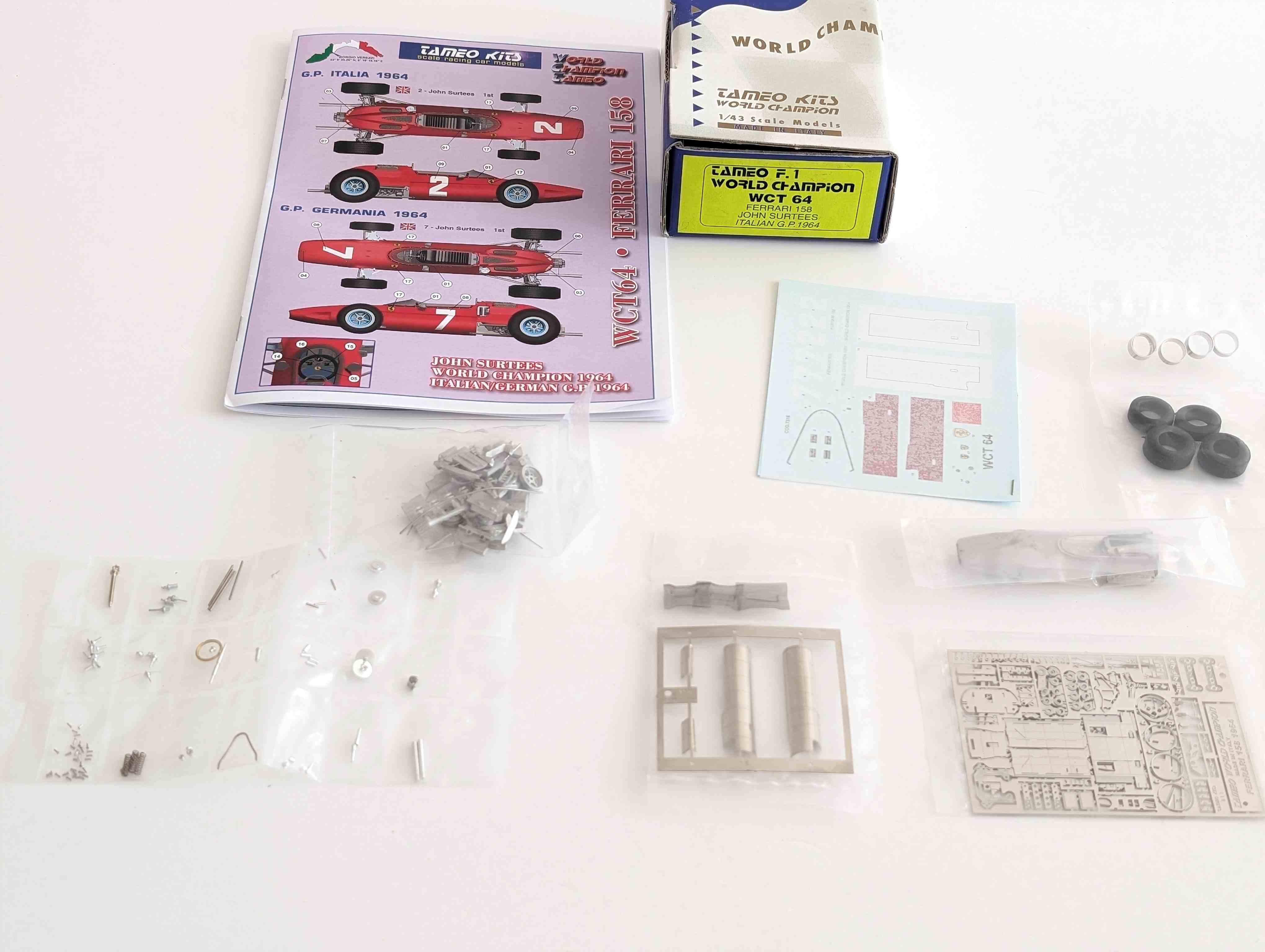 Tameo : Kit Ferrari 158 F1 Winner GP Italia/Germany 1964, Modelart111