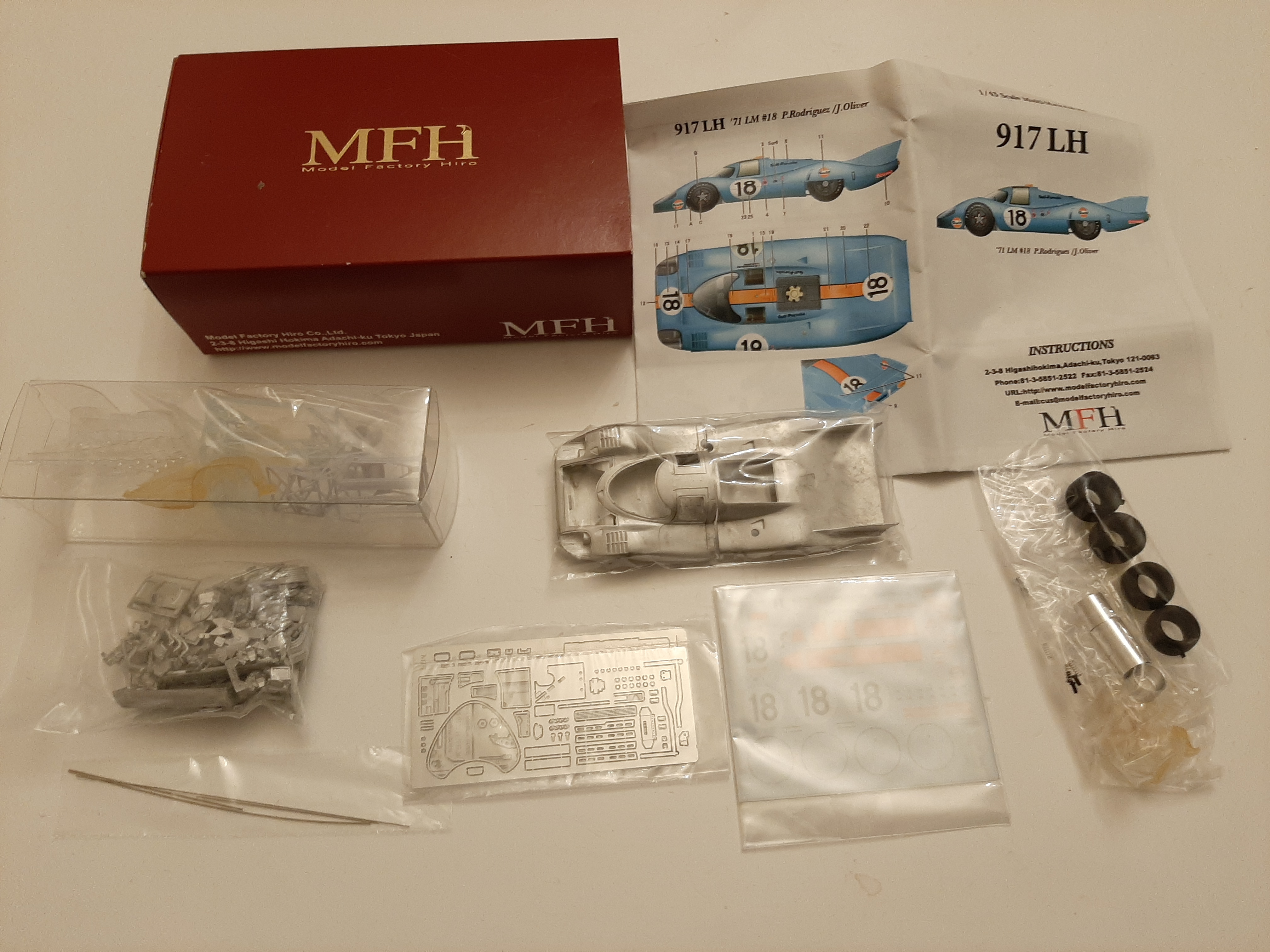MFH Hiro : Kit Porsche 917 LH Gulf Le mans 1971 #18 -> SOLD, Modelart111