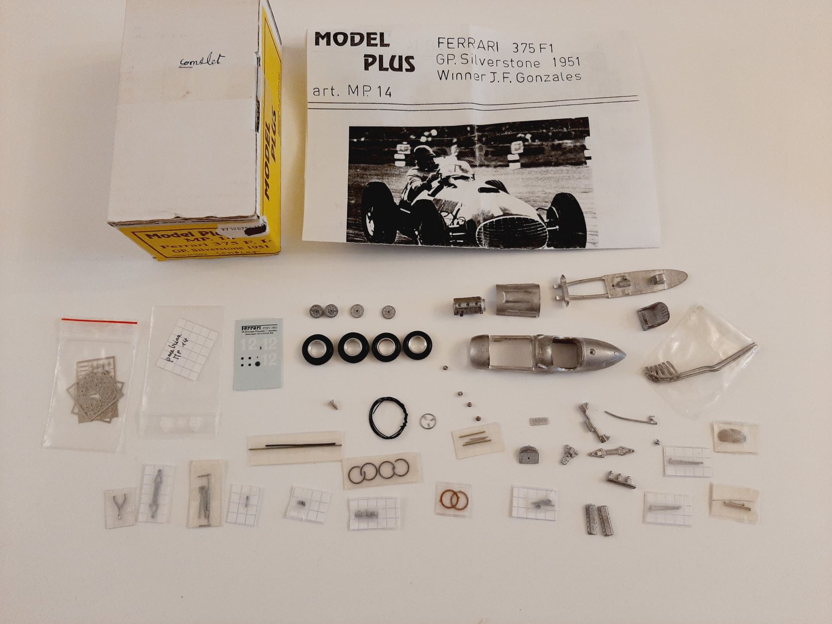 MG Model : Kit Ferrari 375 F1 winner England GP 1951 -> RESERVED ...