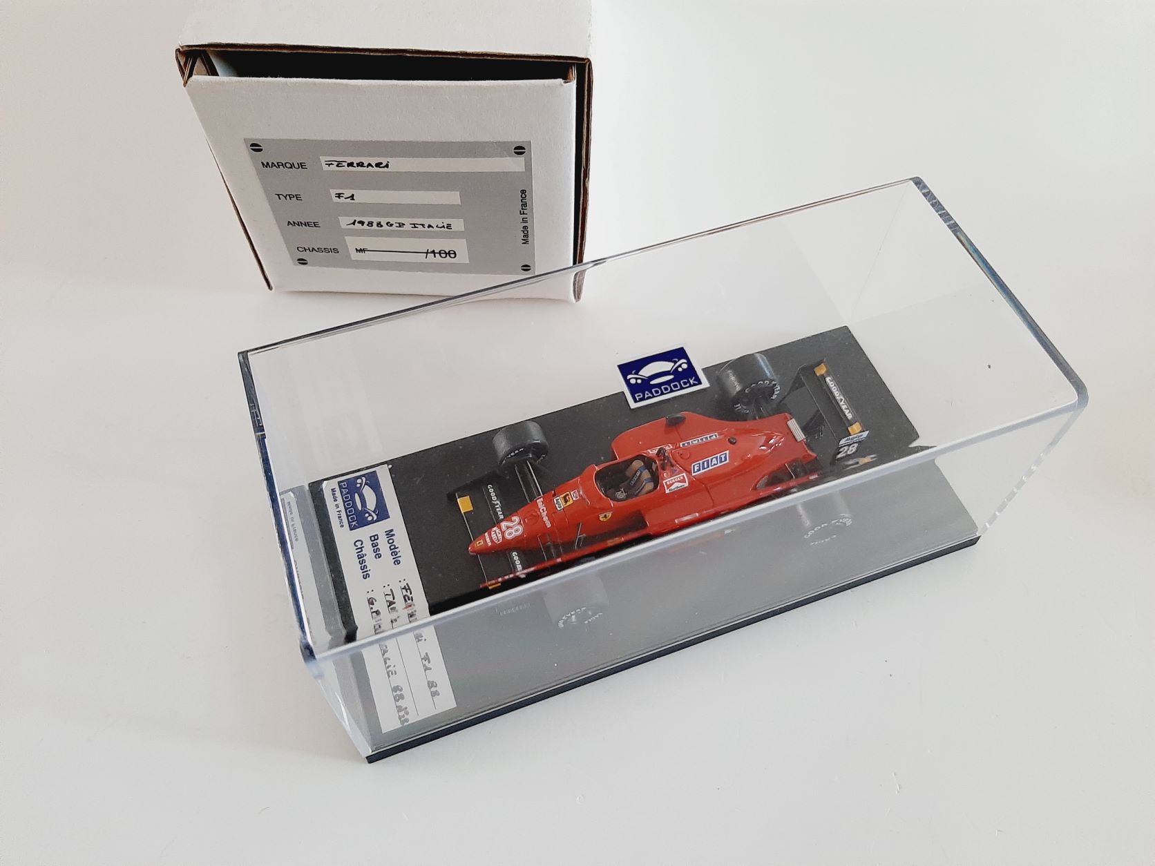Paddock : Ferrari F1 winner Italian GP 1988, Modelart111