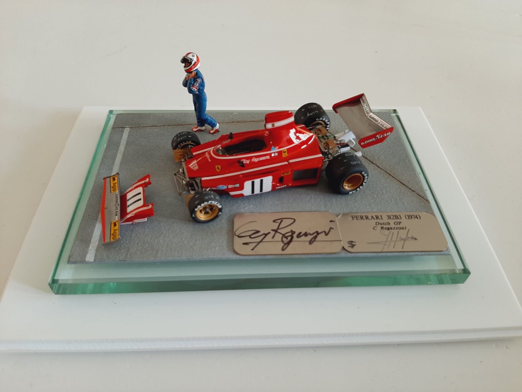 F. Suber : Ferrari 312 B3 1974 signed Regazzoni --> SOLD, Modelart111