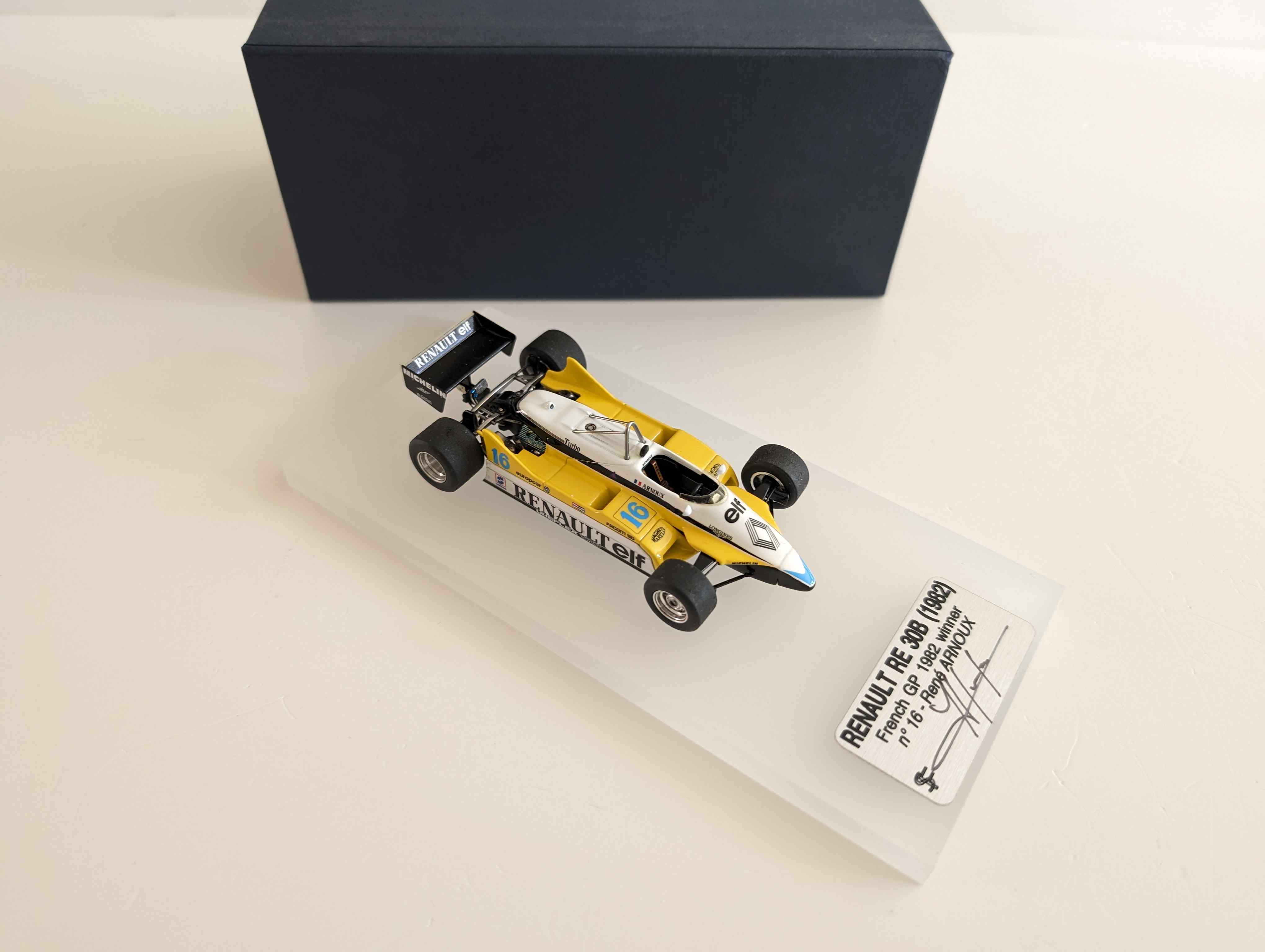 F. Suber : Renault RE30B winner French GP 1982, Modelart111
