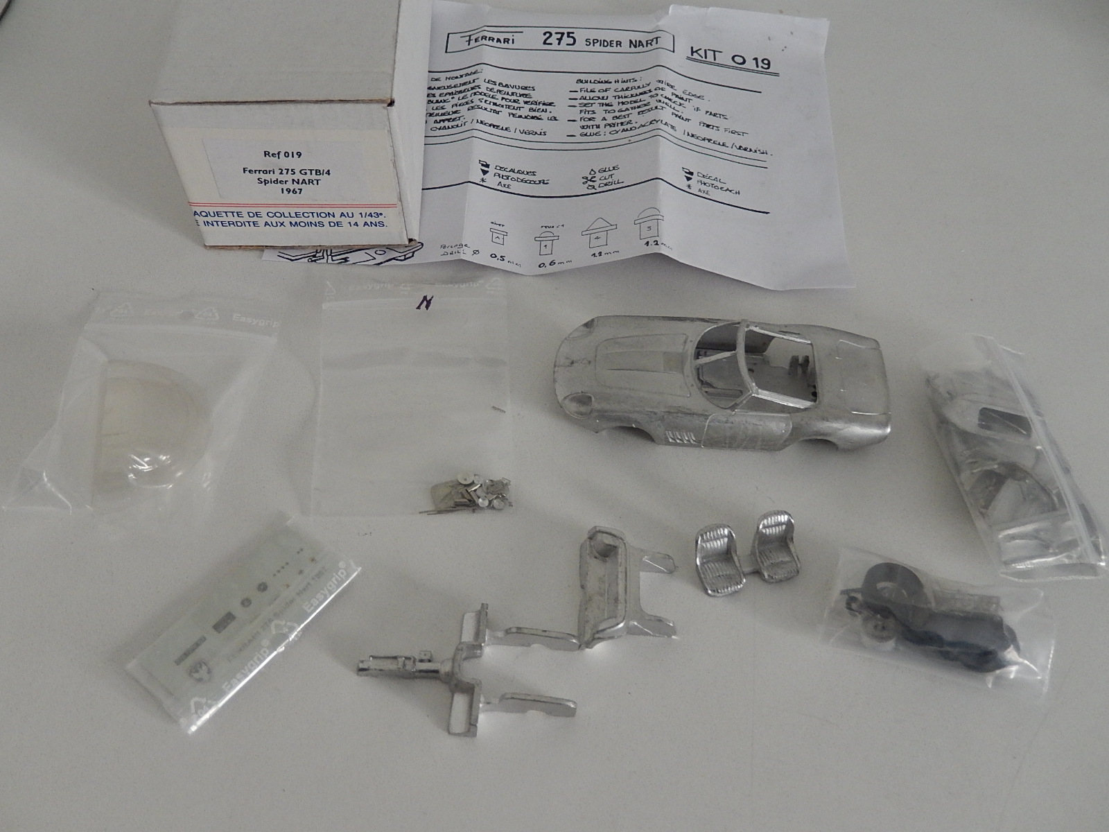 Lephoenix : kit Ferrari 275 spyder Nart --> SOLD, Modelart111
