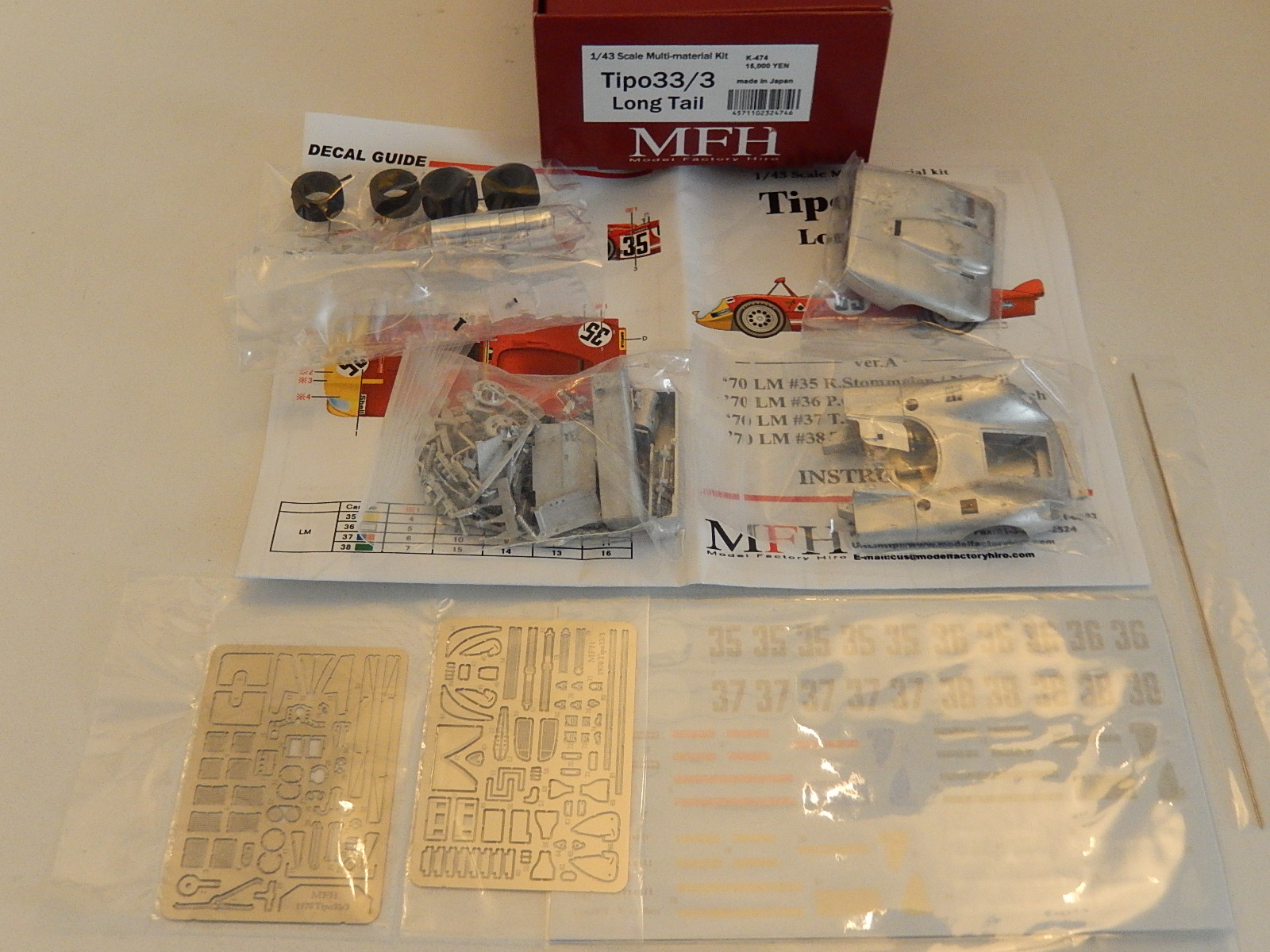 MFH Hiro : Kit Alfa Romeo 33/3 long tail Le mans 1970 --> SOLD, Modelart111