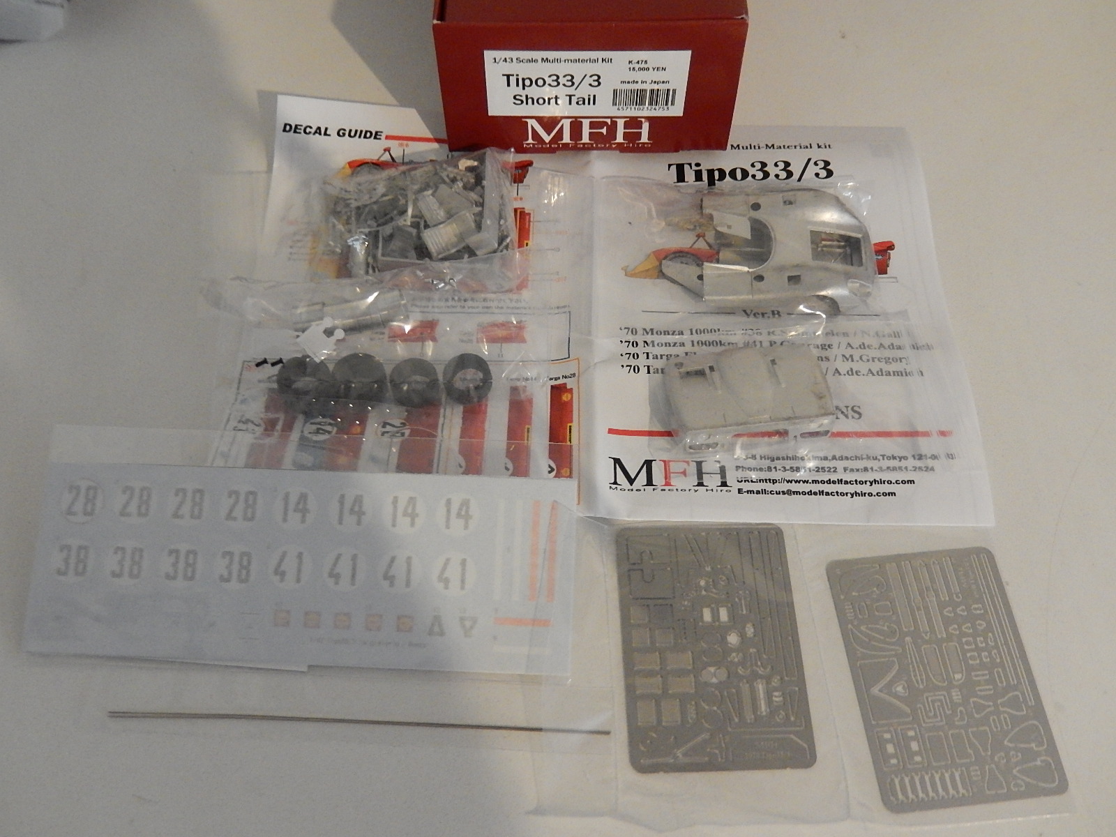 MFH Hiro : Kit Alfa Romeo 33/3 Short tail 1970 --> RESERVED, Modelart111