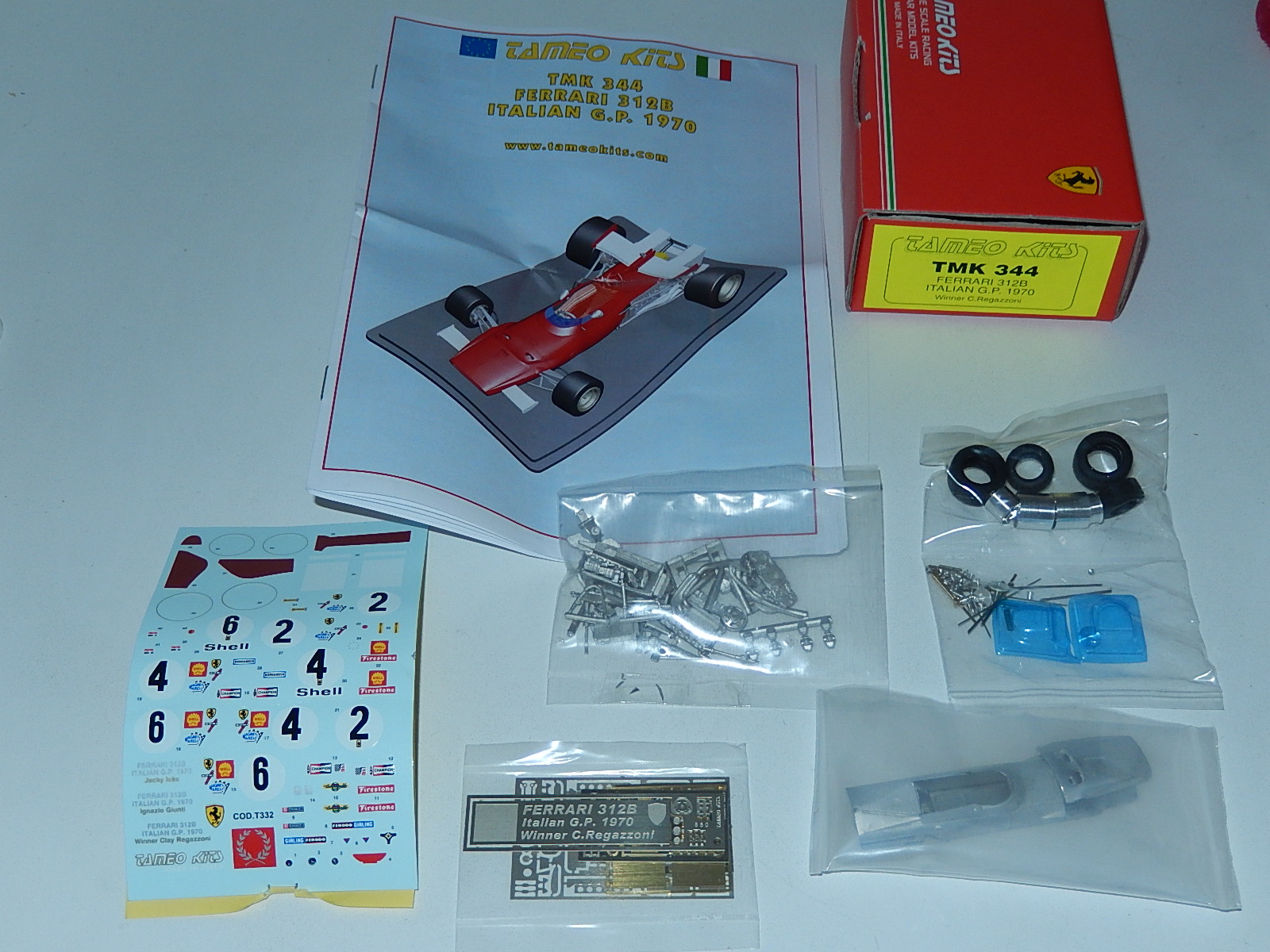 Tameo : Kit Ferrari 312B Italian GP 1970, Modelart111