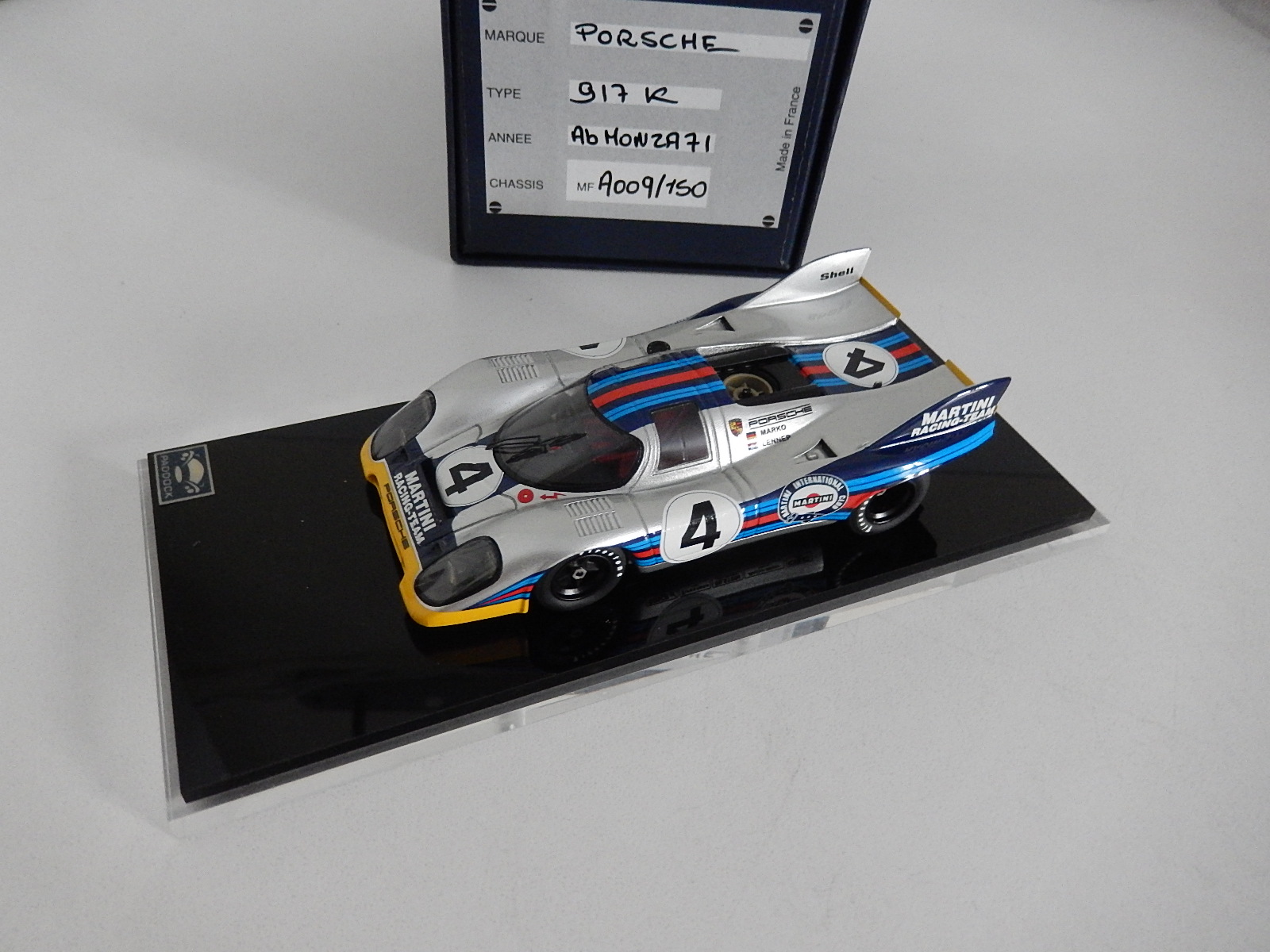 Paddock : Porsche 917 K Martini Monza 1971 --> SOLD, Modelart111